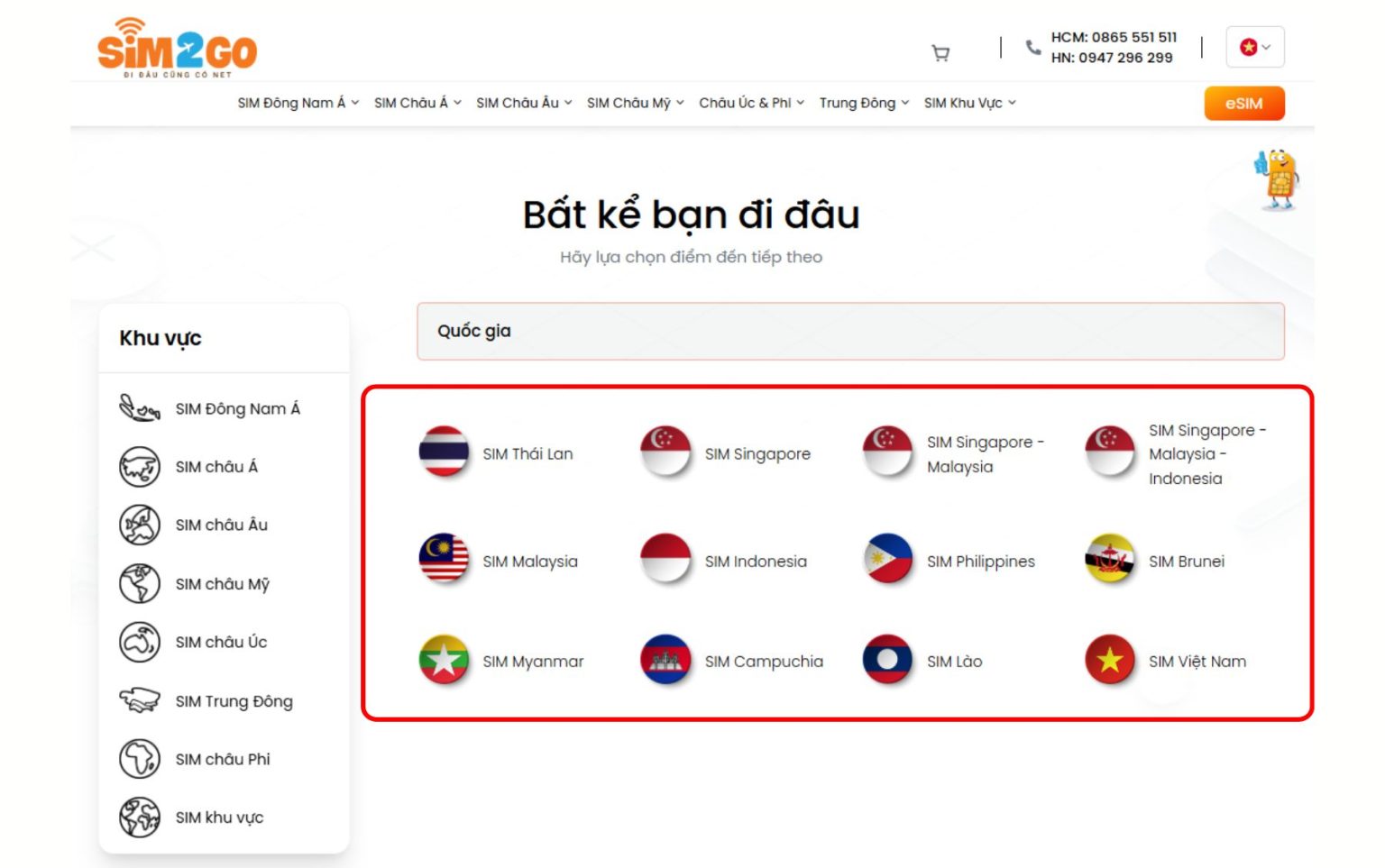 Hướng dẫn mua hàng - Sim2Go - đi đâu cũng có net